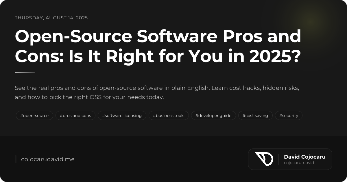 Open-Source Software Pros and Cons: Is It Right for You i...