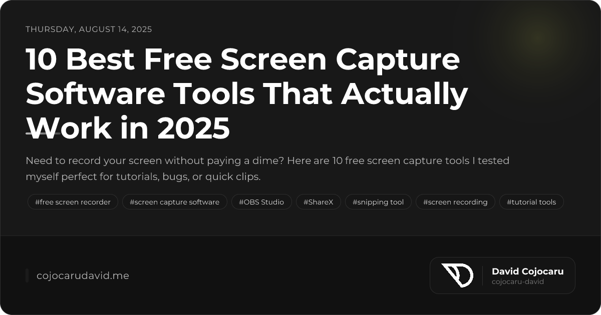10 Best Free Screen Capture Software Tools That Actually ...